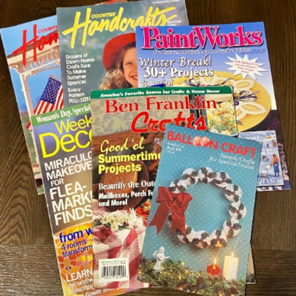 Vintage | Office | Vintage Craft Magazines Old 9s Patterns Craft ...